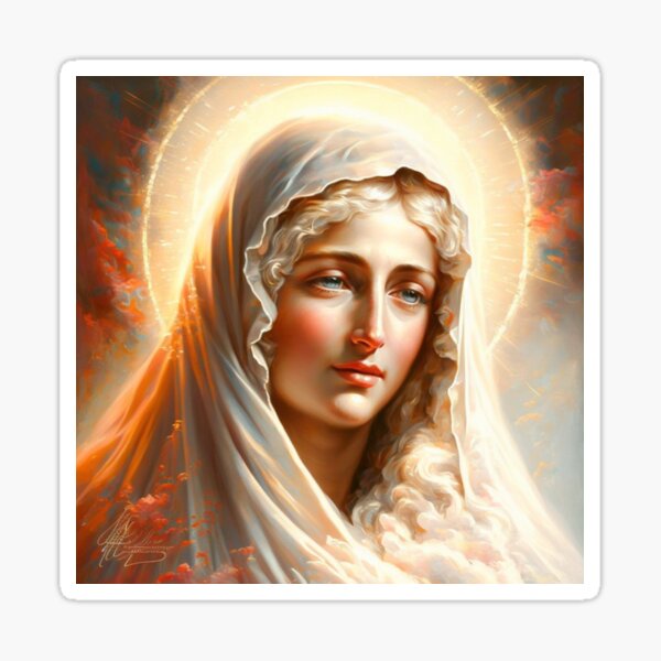 "Mother Mary" Sticker by GabrielMadrasse | Redbubble