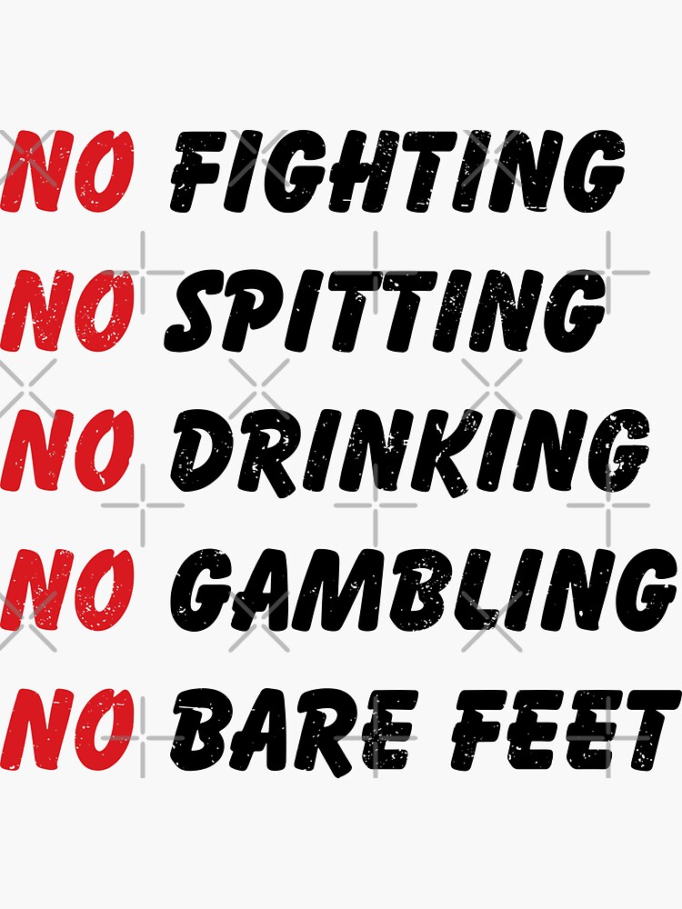 "Caddyshack Rules, distressed" Sticker for Sale by konenmea | Redbubble