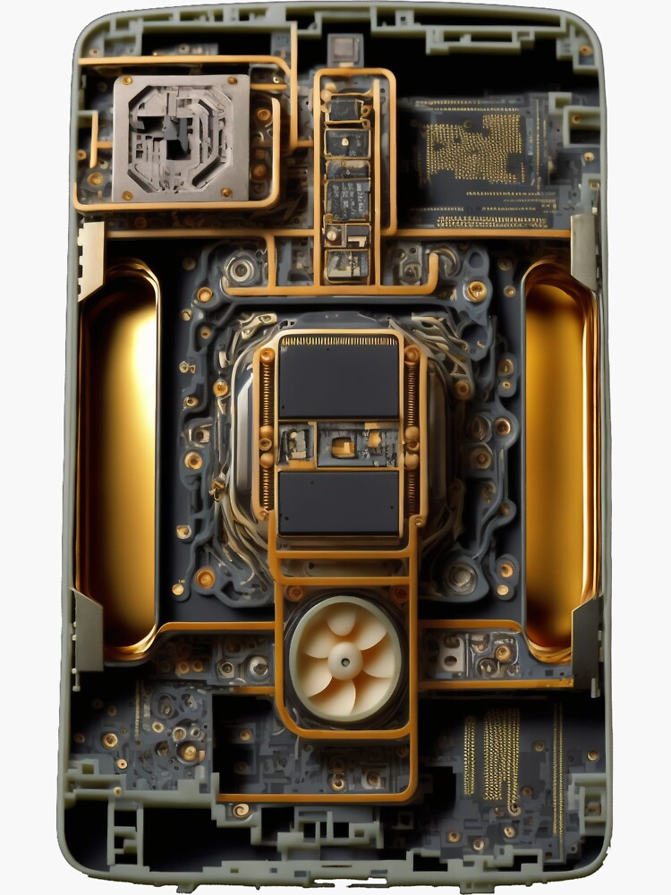 Pegatina «Funcionamiento interno: una ilustración detallada muestra el ...