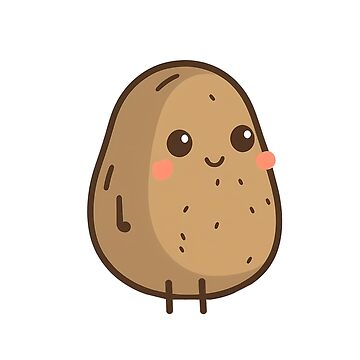 "Fluffy Potato Friend" Sticker for Sale by MrVoltrax | Redbubble