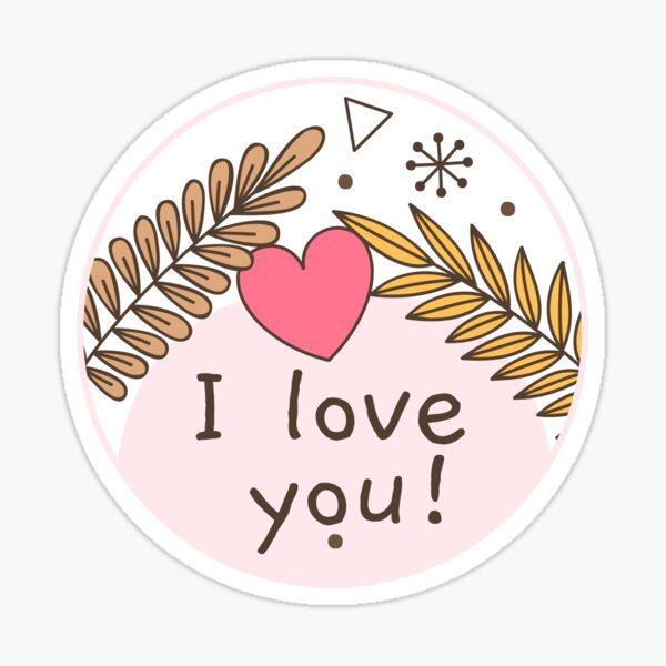 "Boho Love - Love Sticker - San Valentine Day - Boho Style" Sticker for ...