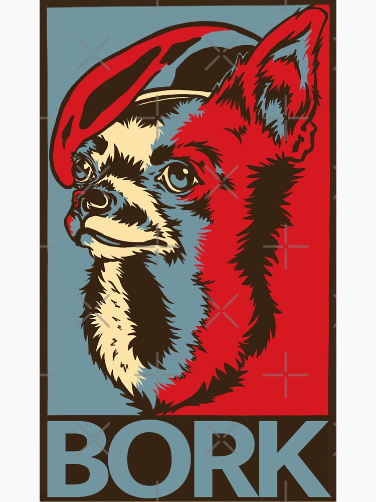 "BORK" Sticker for Sale by Sam-Girkin | Redbubble
