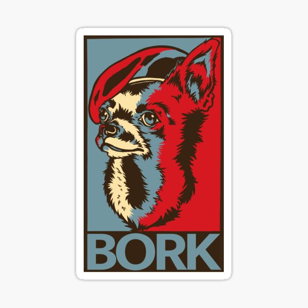 "BORK" Sticker for Sale by Sam-Girkin | Redbubble