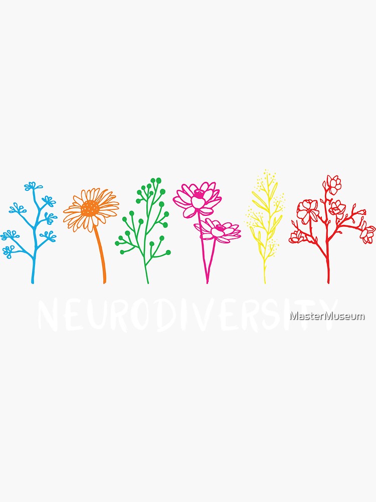 "Colorful Autism Awareness Neurodiversity" Sticker for Sale by ...