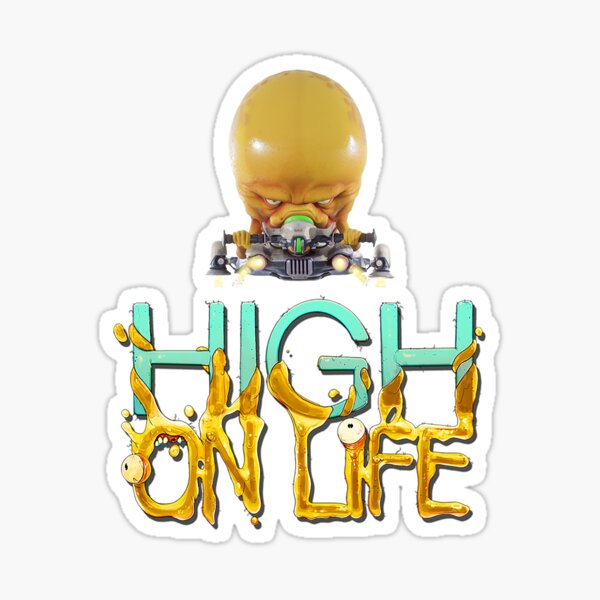 "High on life- Game" Sticker for Sale by Paul-Richarson | Redbubble