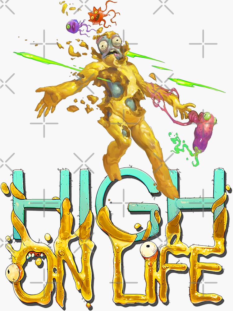"High on life- Game" Sticker for Sale by Paul-Richarson | Redbubble