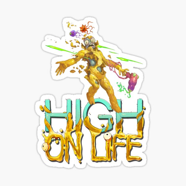 "High on life- Game" Sticker for Sale by Paul-Richarson | Redbubble