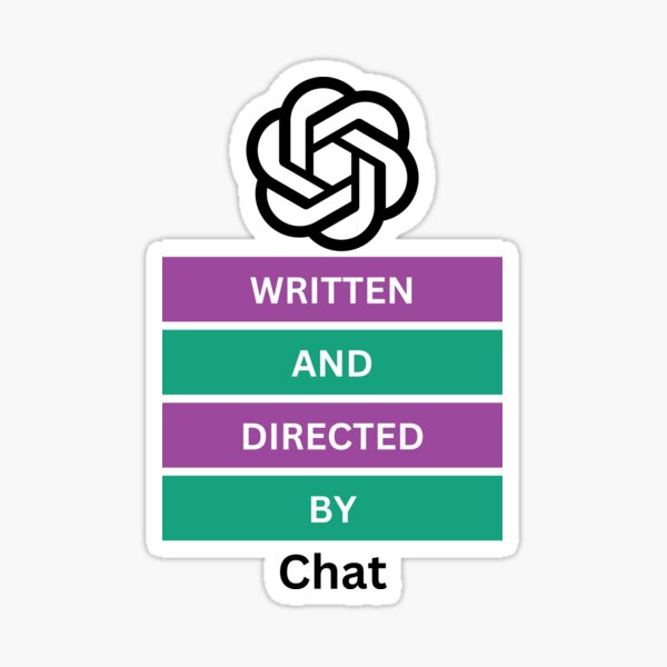 "chat gpt" Sticker for Sale by T-shortlist | Redbubble