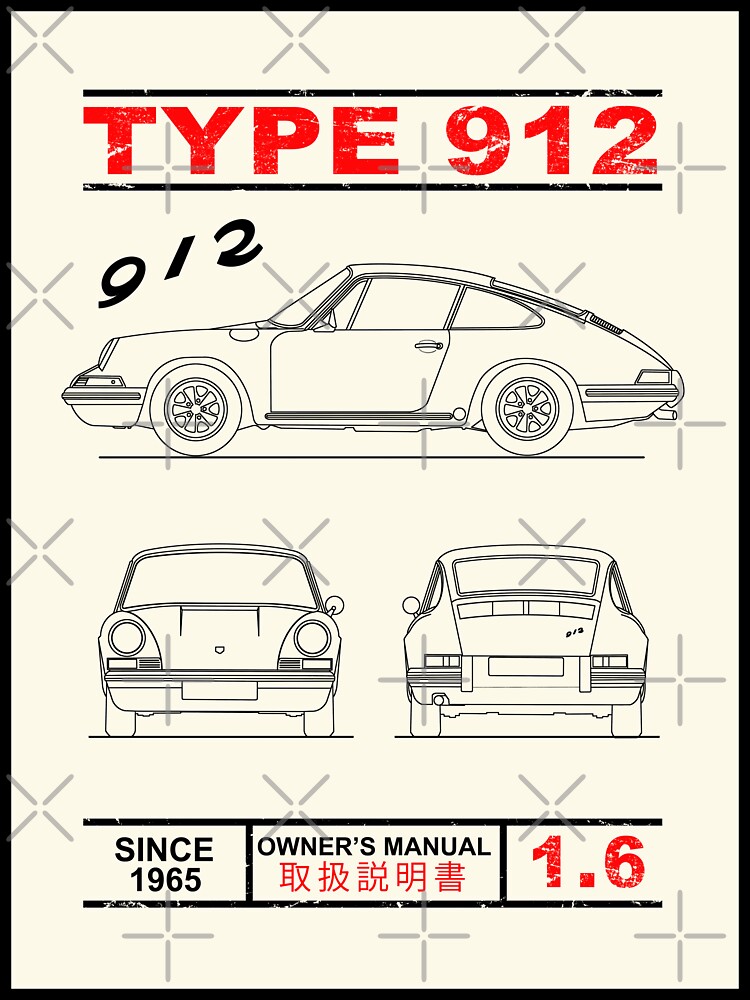 "Blueprint of the 912" Sticker for Sale by rogue-design | Redbubble