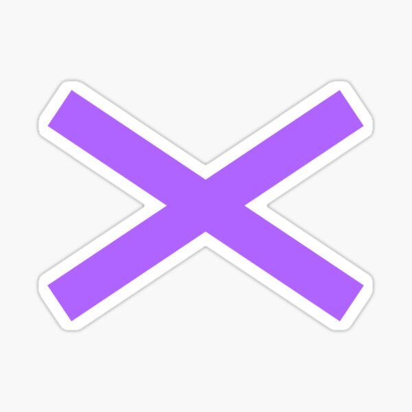 "H's X Symbol" Sticker for Sale by TheAtomicCat | Redbubble