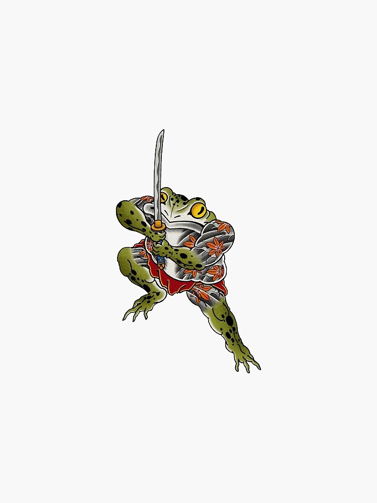 "Samurai Toad" Sticker for Sale by Japanese1655 | Redbubble