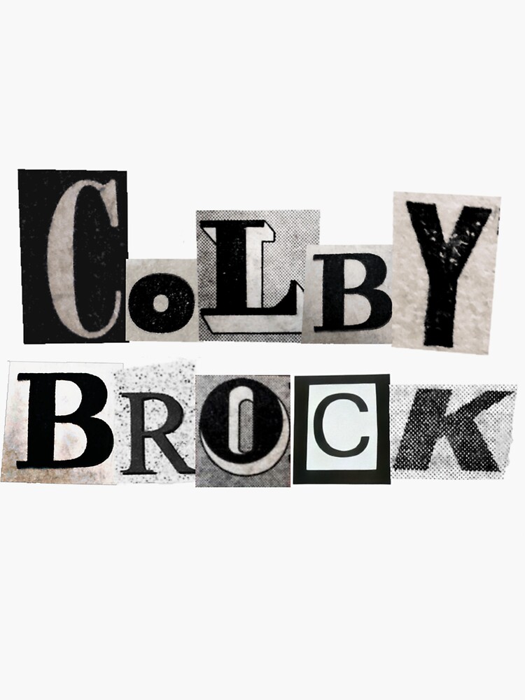 "Colby brock" Sticker for Sale by x-chantelle-hx | Redbubble