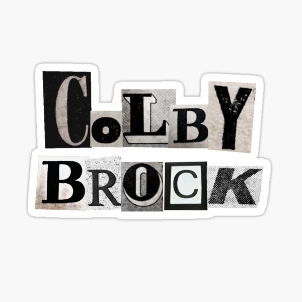 "Colby brock" Sticker for Sale by x-chantelle-hx | Redbubble