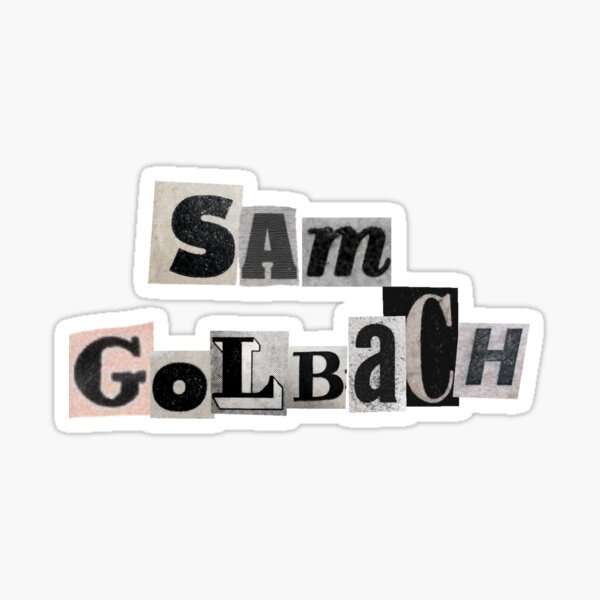 "Sam golbach" Sticker for Sale by x-chantelle-hx | Redbubble