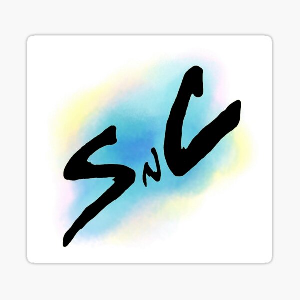 "SnC Logo - Blue" Sticker for Sale by Kaguyasha | Redbubble