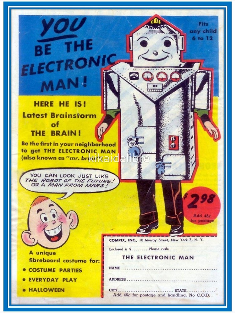 "Electronic Man Ad" Poster by kikaidalibre | Redbubble