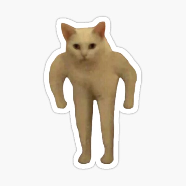 "Strong cat" Sticker for Sale by CoolMeowCat | Redbubble
