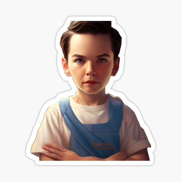 "Young Sheldon" Sticker for Sale by JM-ESTONIA | Redbubble
