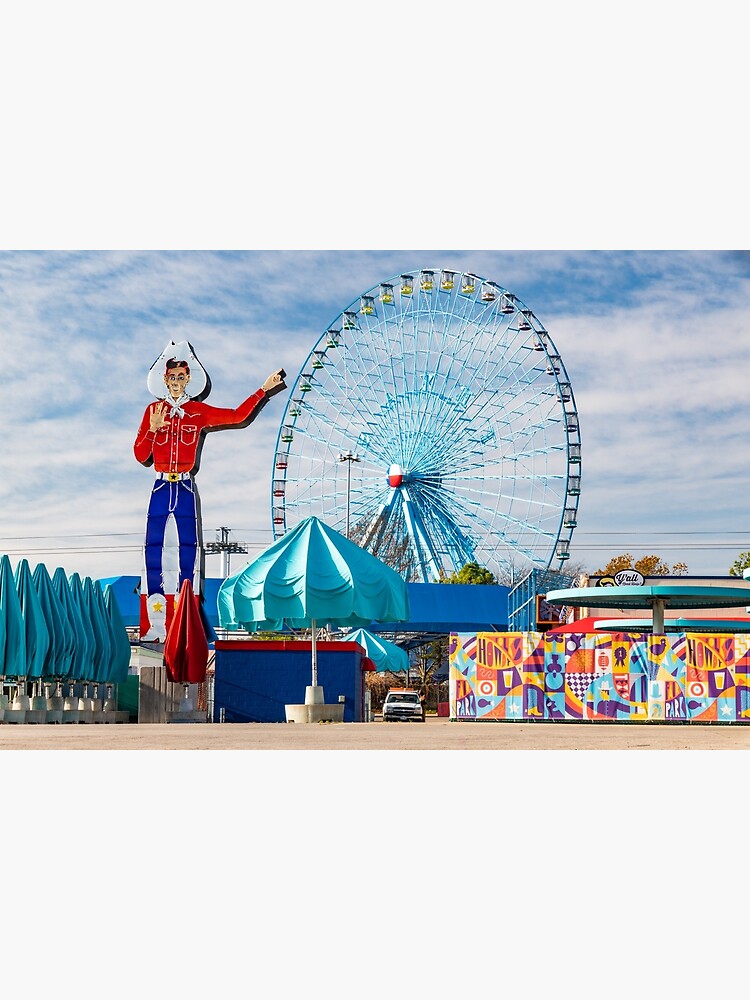 "Big Tex And The Texas Star Ferris Wheel" Art Print for Sale by ...