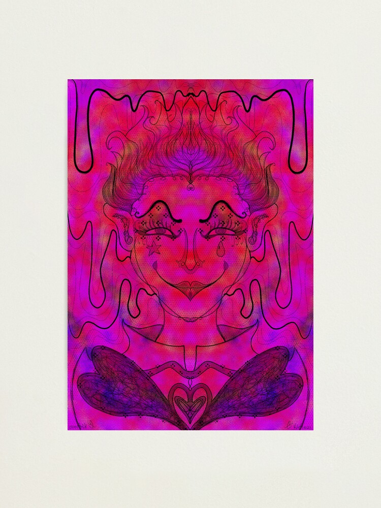 "PINK heart drip sneaky xhunterx" Photographic Print for Sale by mageye ...