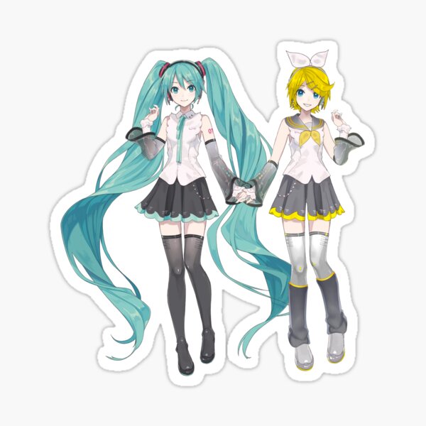 "Vocaloid - Hatsune Miku & Kagamine Rin (NT)" Sticker for Sale by ...