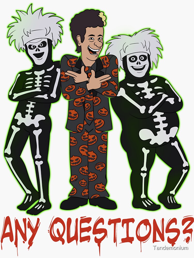 "David S.Pumpkins" Sticker for Sale by Tandemonium | Redbubble