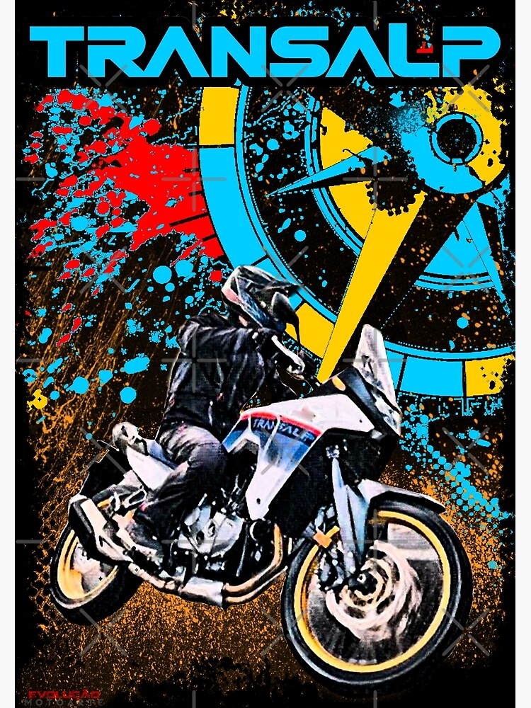 "New Transalp 750" Poster for Sale by Evomotoarte | Redbubble