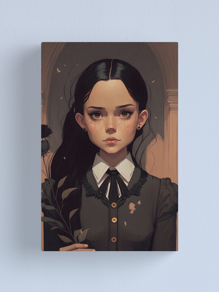 "Wednesday Addams, Ai-Generated Art, Netflix, Netflix Fun Art, Addams ...