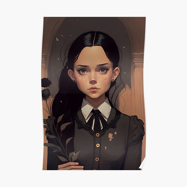 "Wednesday Addams, Ai-Generated Art, Netflix, Netflix Fun Art, Addams ...