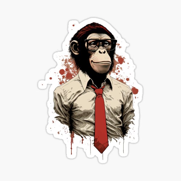 "Monkey Digital Art" Sticker for Sale by SudarshanSujesh | Redbubble