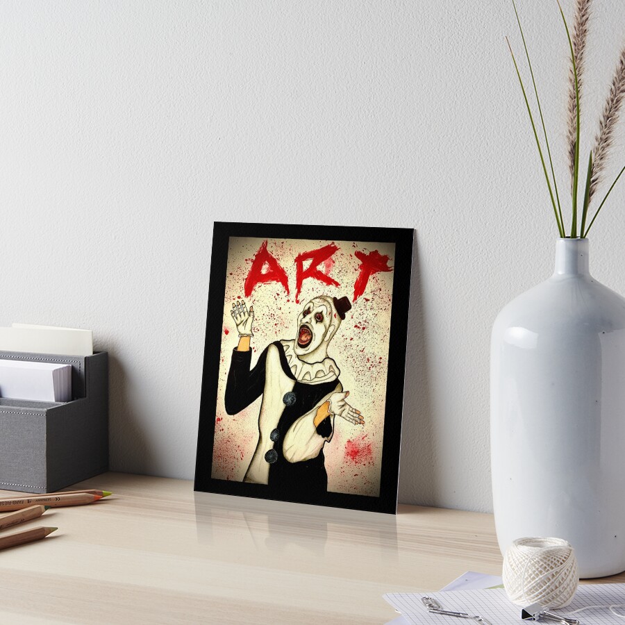 "Terrifier Art The Clown, Terrifier 2, Terrifier " Art Board Print for ...