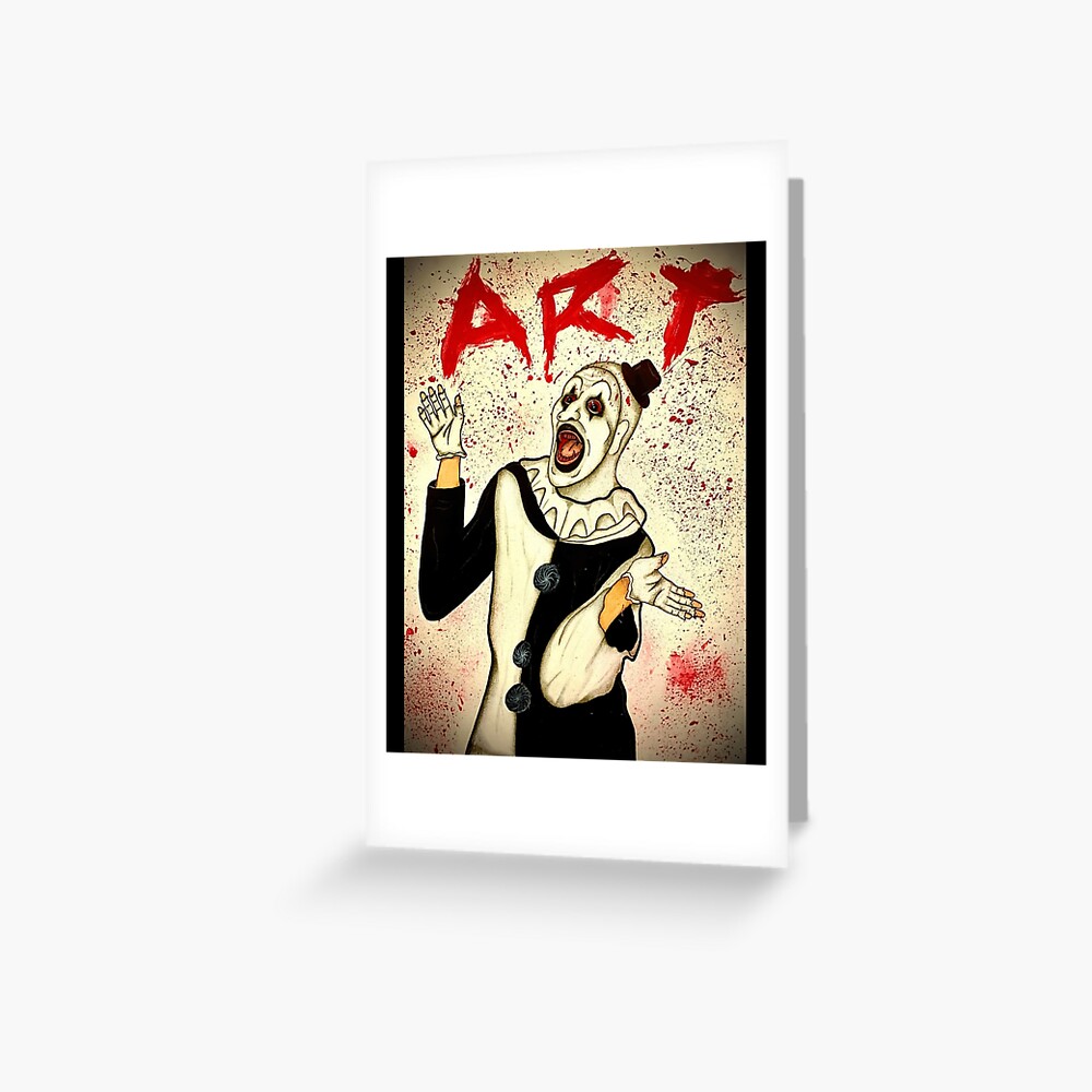 "Terrifier Art The Clown, Terrifier 2, Terrifier " Greeting Card for ...