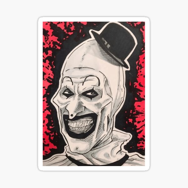 "Terrifier Clown " Sticker for Sale by TheEvidence | Redbubble