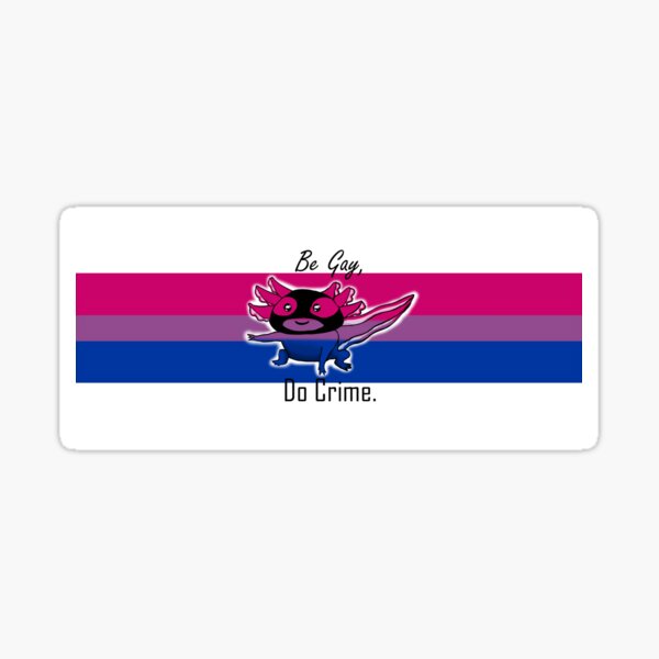 "Bi Axolotl (V28)" Sticker for Sale by SamIsWhat8 | Redbubble
