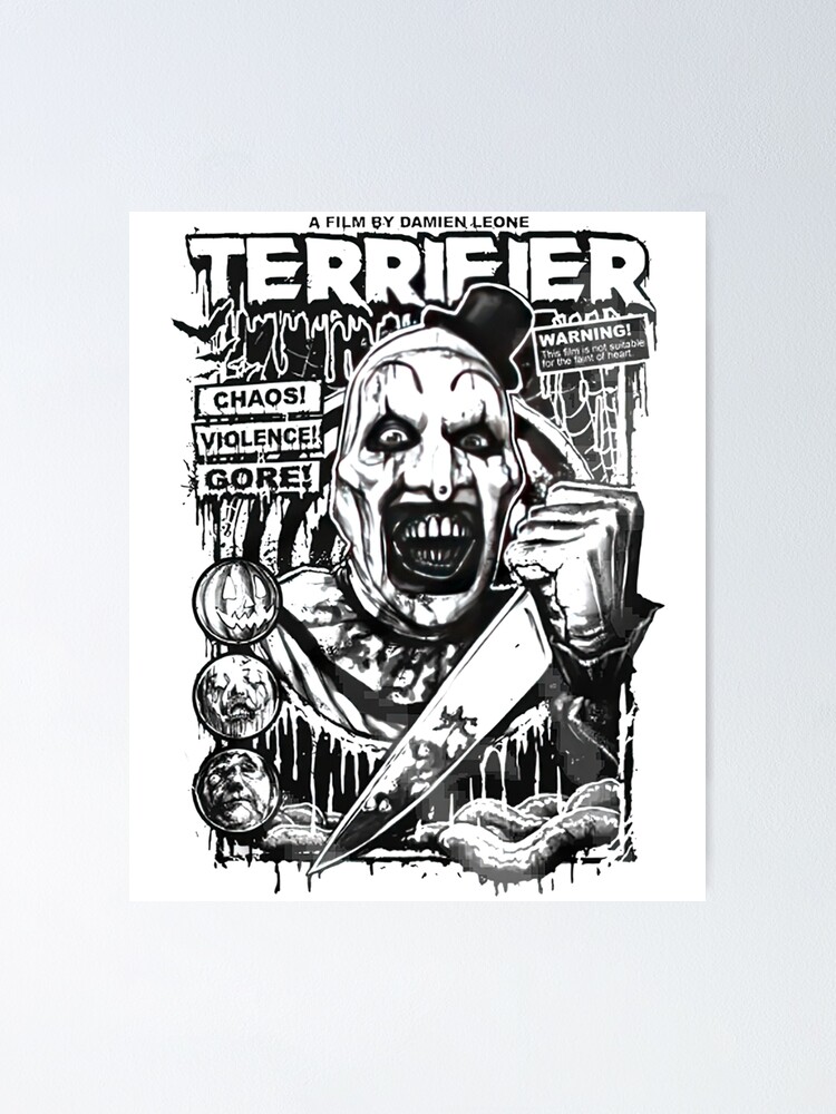 "Terrifier Cover Clown " Poster for Sale by TheEvidence | Redbubble