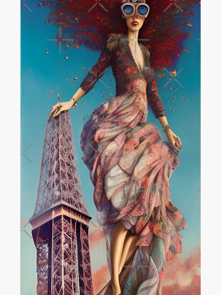Surreal Skies of Paris: The Eiffel Tower and the Aviatrix"…Artwork By ...