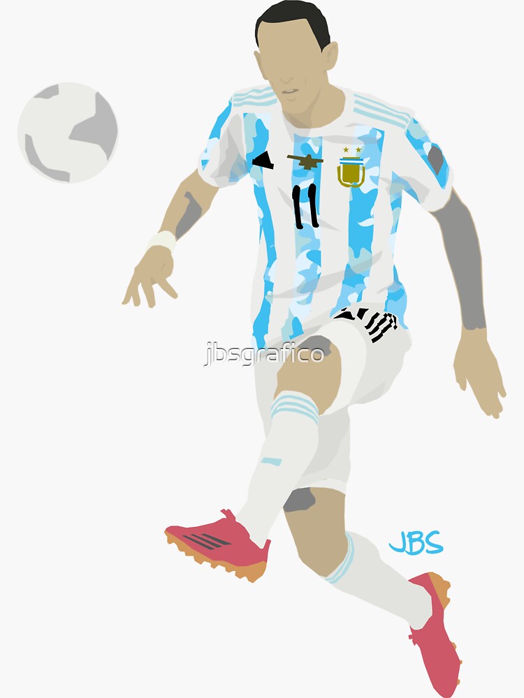 "angel di maria" Sticker by jbsgrafico | Redbubble