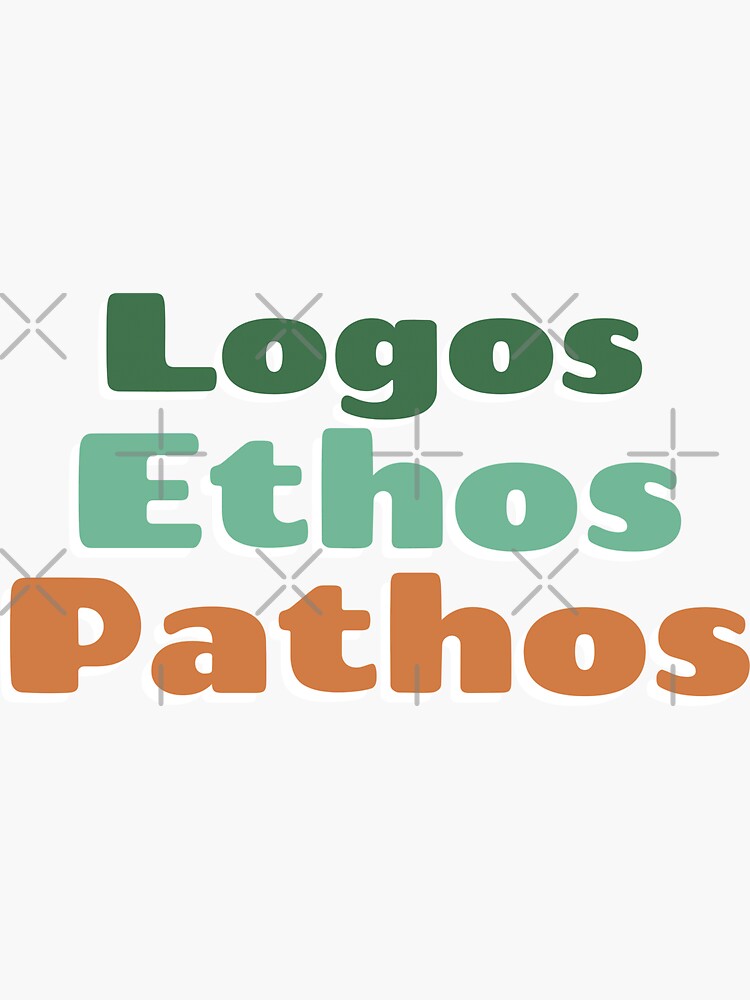 Logos Ethos Pathos Rhetorical Triangle Sticker For Sale By Mijoshop