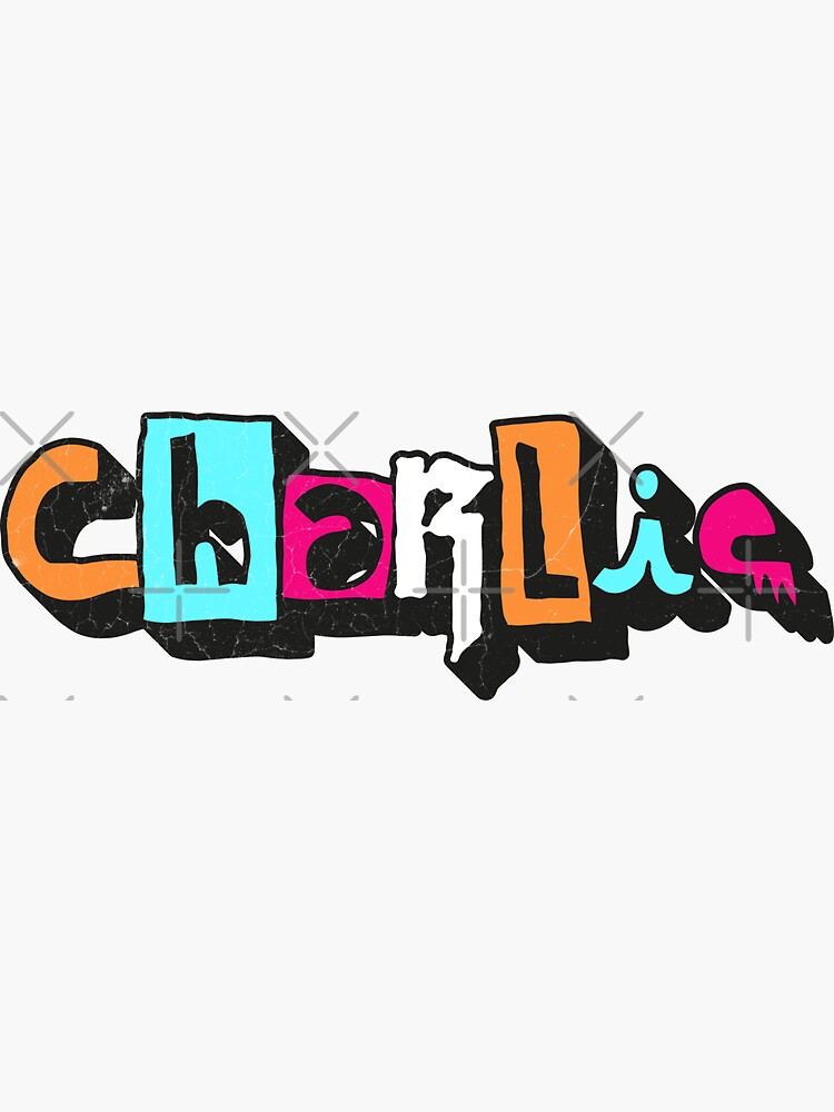 "CHARLIE Custom Text Birthday Name" Sticker for Sale by dangerarrow ...