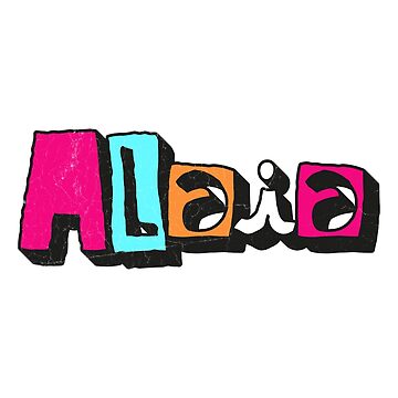 "ALAIA Custom Text Birthday Name" Sticker for Sale by dangerarrow ...