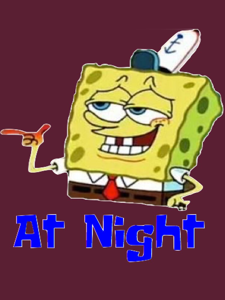 "Spongebob At Night" T-shirt by marcoriccione | Redbubble