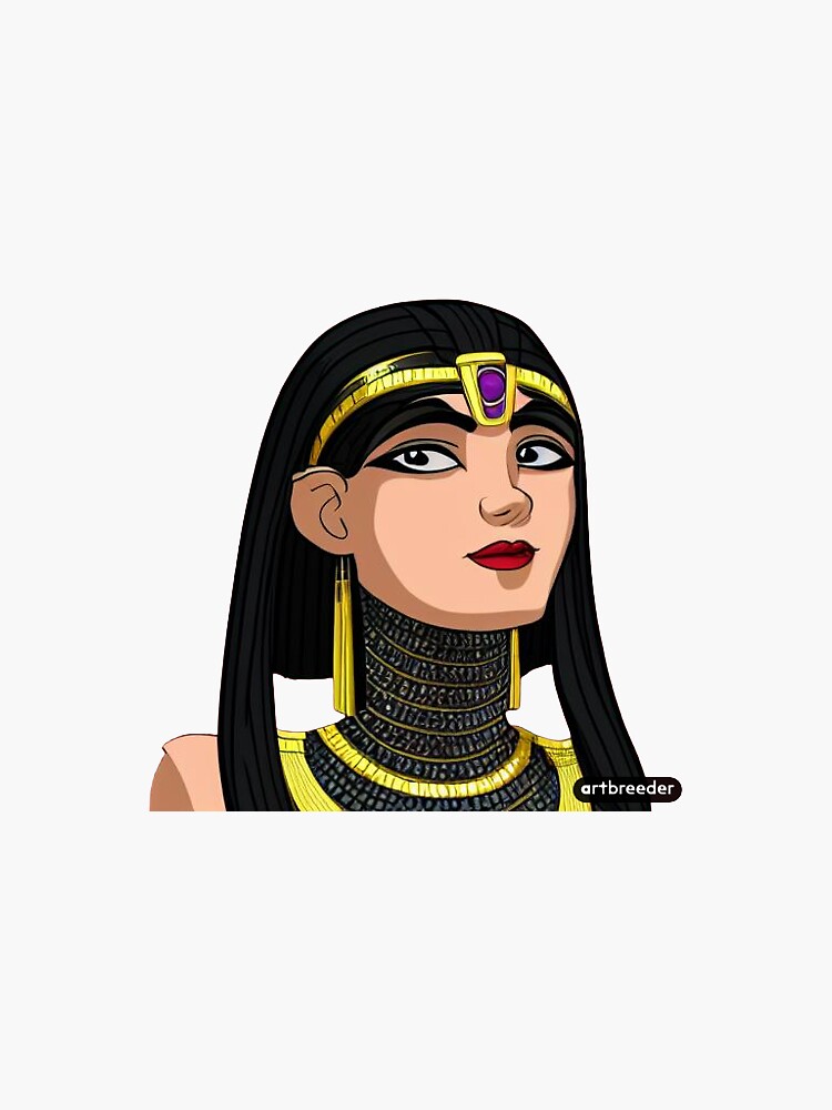 "Miopatra (Cleopatra + Mia Khalifa)" Sticker for Sale by ravinduyas | Redbubble