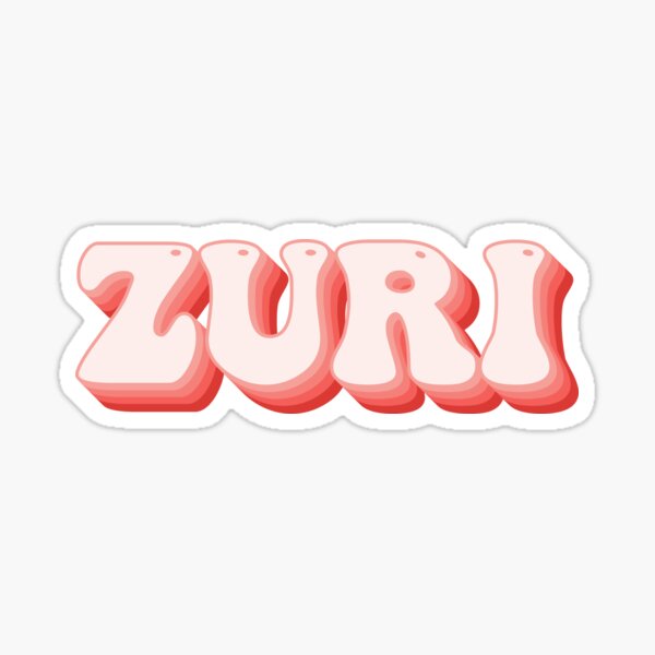 "Zuri - Name" Sticker for Sale by kindxinn | Redbubble