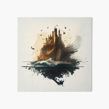 "Castle of a Mysterious Island : An Artistic Inked and Calligraphy ...