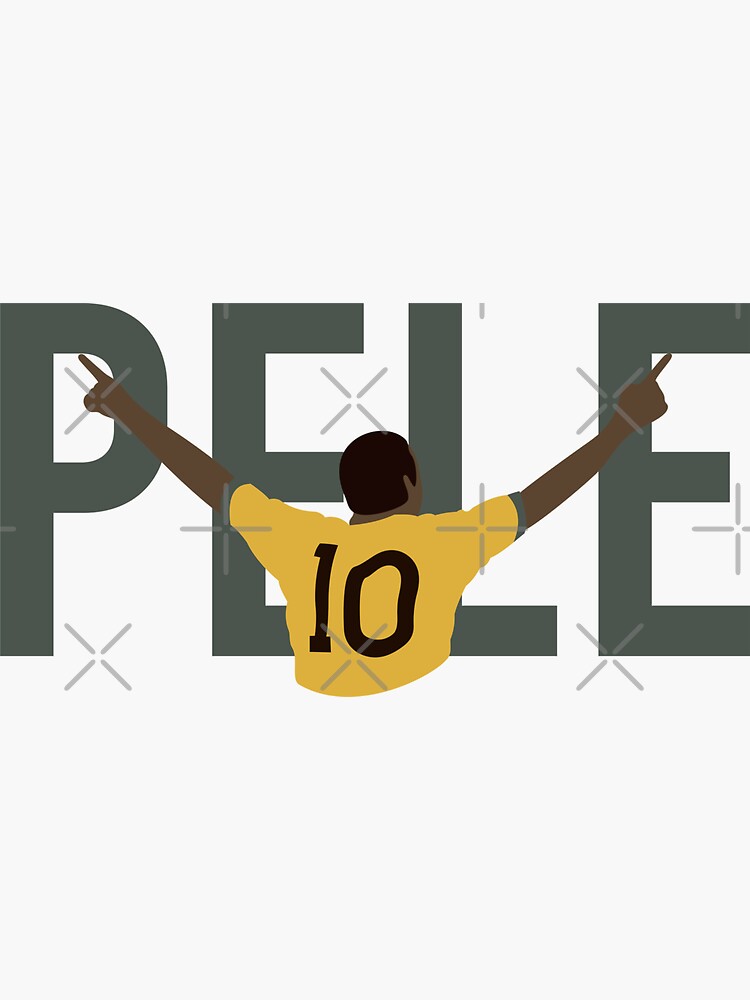 "Pelé Rip Pele" Sticker for Sale by pumplogos | Redbubble