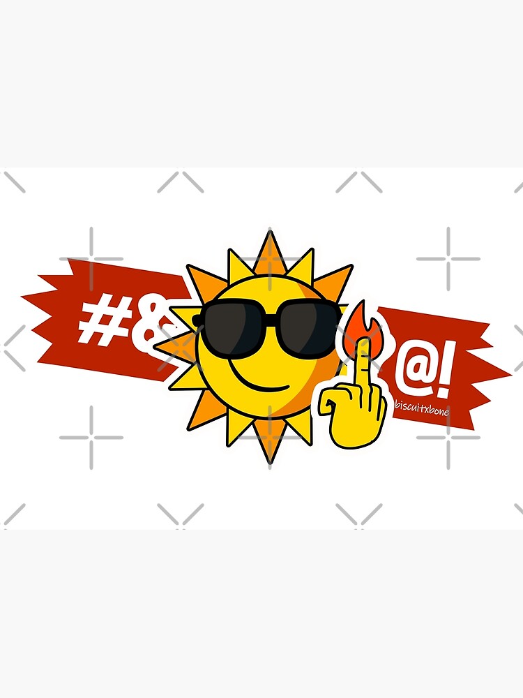 "Middle Finger Sun Emoji (from the Middle Finger Funny Emoji series ...