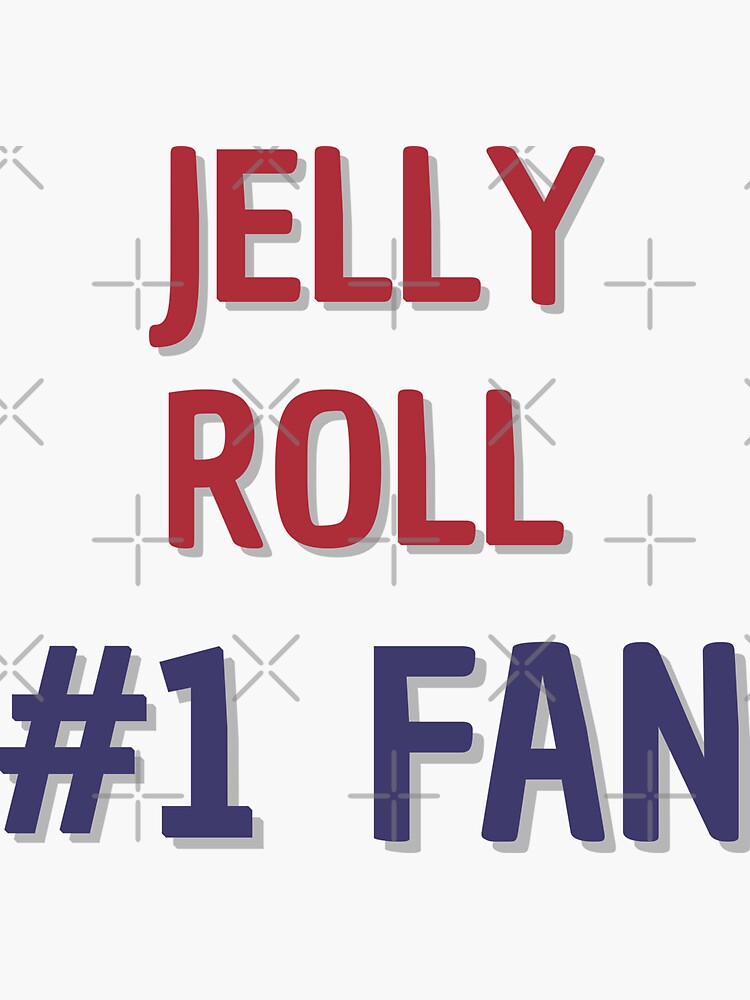 "Jelly Roll #1 Fan" Sticker for Sale by Rybariuns | Redbubble