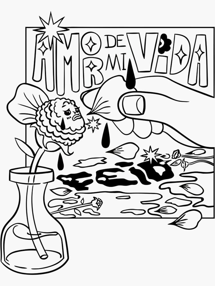 Pegatina «Feid Merch Amor De Mi Vida» de Emmebou22 | Redbubble