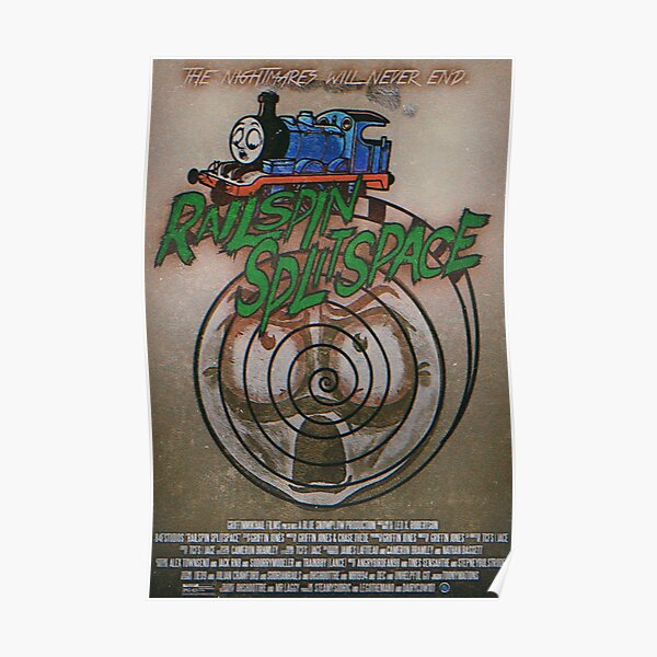 "Railspin Splitspace (Design 2)" Poster for Sale by TheBlueSnowplow ...