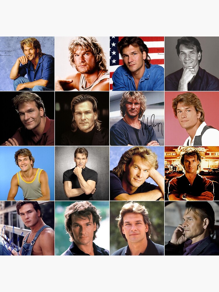 "Patrick Swayze American actor Ultimate Square Photo Collage" Poster ...